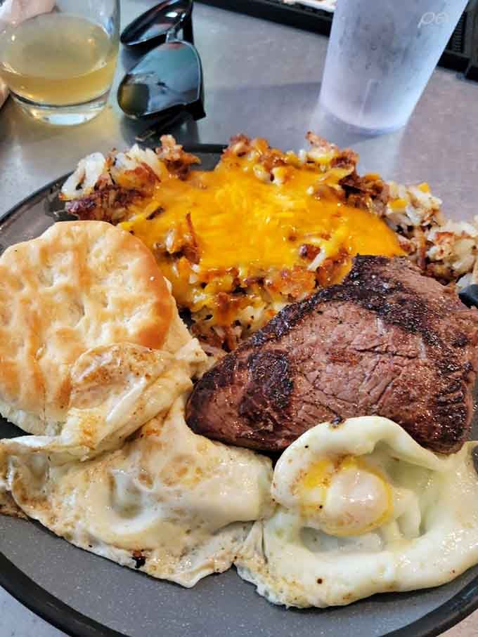 When hash browns meet steak and eggs, beautiful things happen that your taste buds won't soon forget.