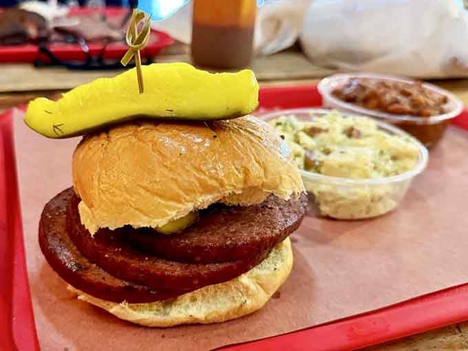 The bologna sandwich gets a glow-up with smoke and spice, proving even humble ingredients deserve the spotlight.