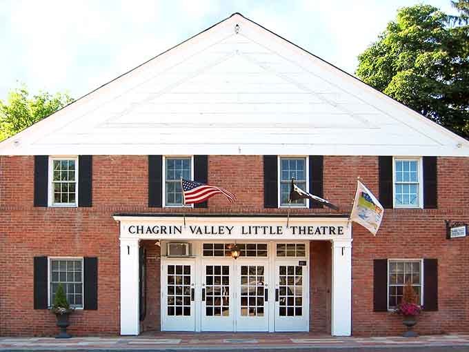 Chagrin Valley Little Theatre brings Broadway vibes to small-town Ohio, complete with flags and community spirit galore.