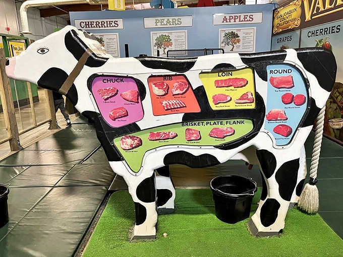 This educational cow diagram teaches kids where their food comes from, which is surprisingly revolutionary information for modern children.