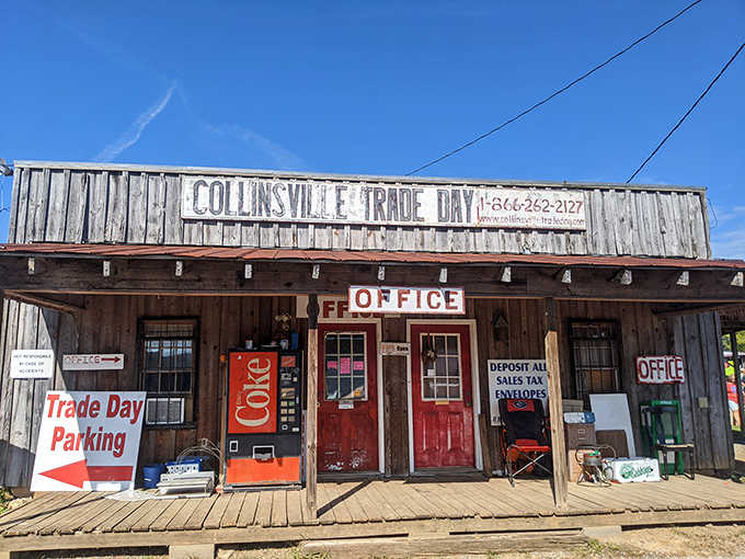 That weathered office building has seen decades of deals, handshakes, and happy shoppers finding exactly what they needed.