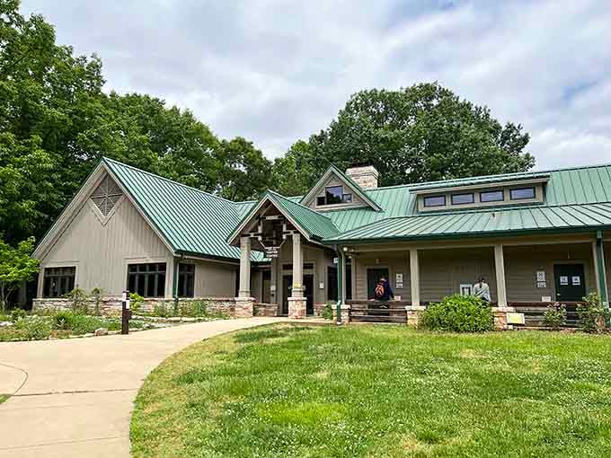 The visitor center welcomes adventurers with helpful rangers who won't judge your questionable footwear choices too harshly.
