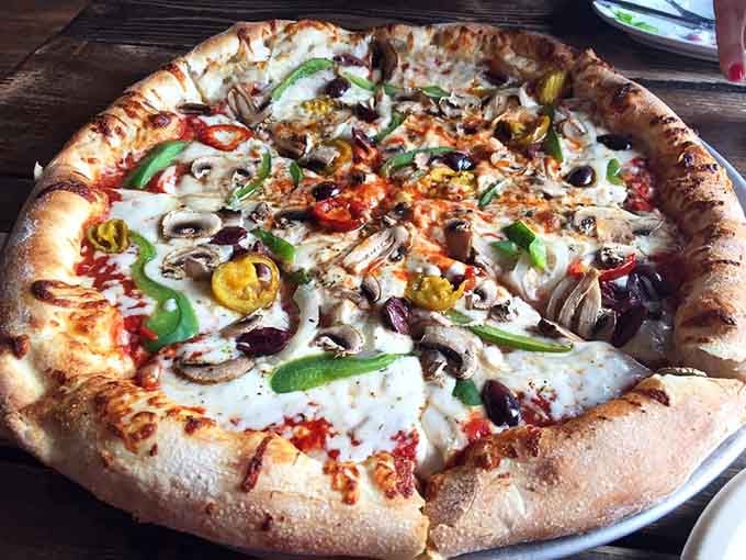 Loaded with vegetables that actually taste like vegetables&mdash;imagine that in a world of frozen toppings.