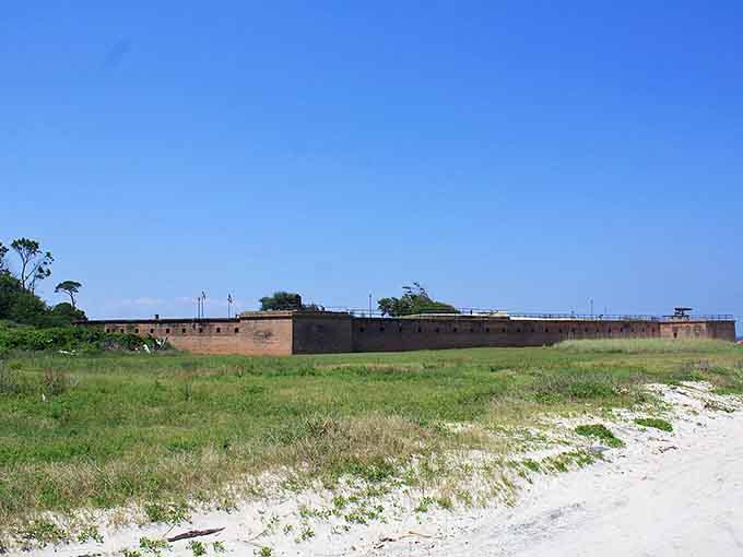 Fort Gaines has been standing here since before your great-grandparents complained about newfangled things, and it's not going anywhere now.