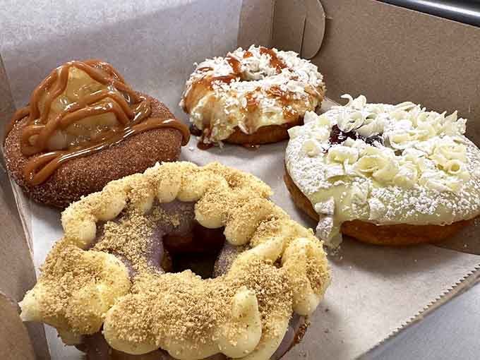 These beauties prove that donuts can be both art and breakfast, though calling them breakfast feels like underselling their true purpose.