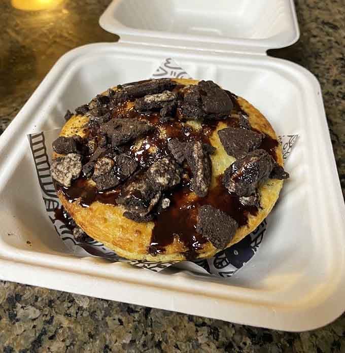 When brownies meet pie and get drizzled with chocolate sauce, you've basically achieved dessert enlightenment right there.