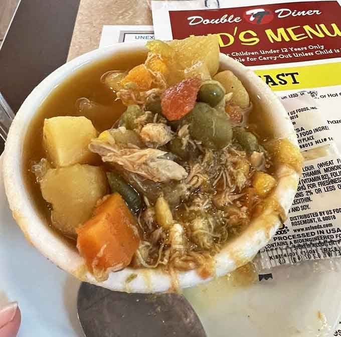 Homemade soup packed with crab and vegetables&mdash;comfort in a bowl that warms you from the inside out beautifully.