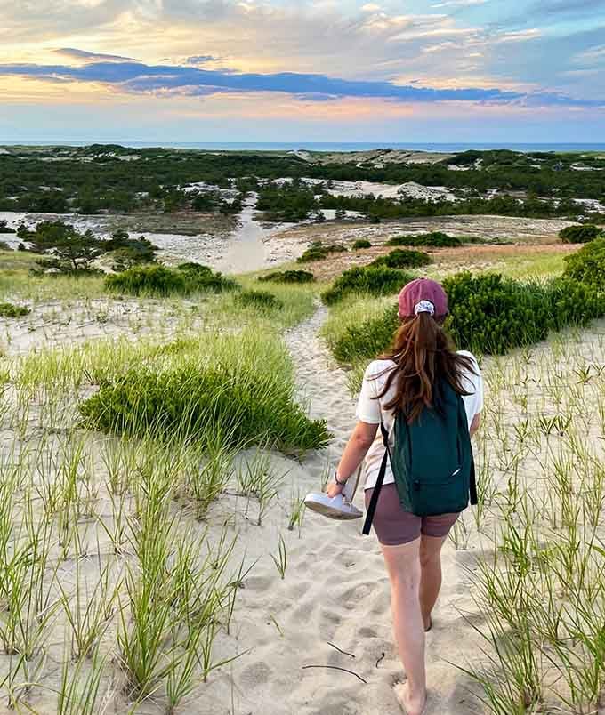 Following the trail through swaying grass feels like walking into a nature documentary you're actually allowed to touch.