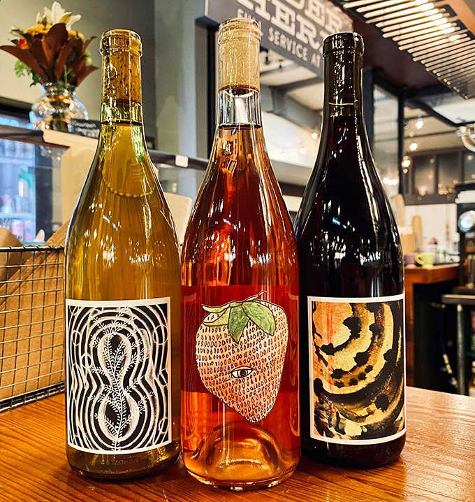 Artistic wine labels that prove sometimes you really can judge a bottle by its cover, beautifully displayed.