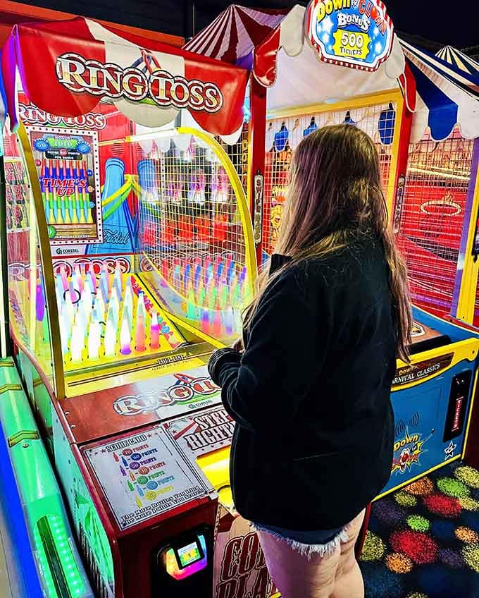 Carnival games meet vintage charm, where your ring-tossing skills finally get the spotlight they deserve after decades.