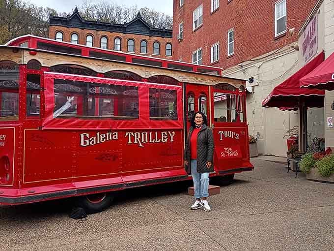 The Galena Trolley offers a charming ride through history without the saddle soreness of horseback.