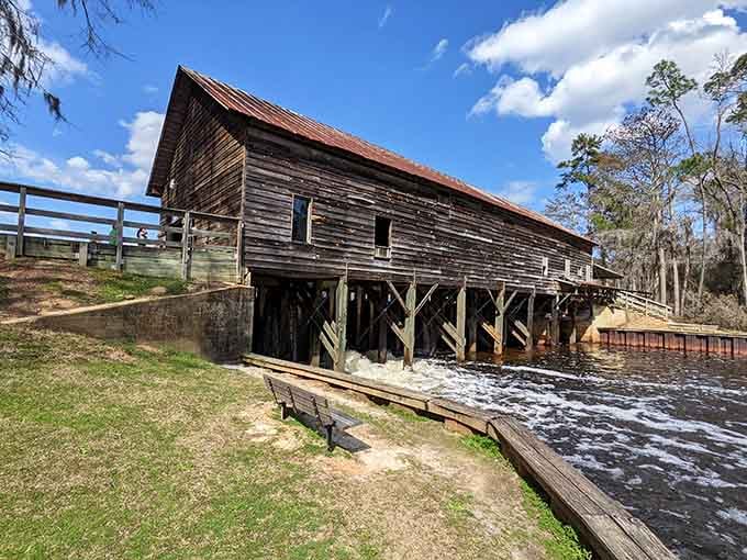 The historic Parrish Mill stands proud, proving they really don't build them like this anymore.
