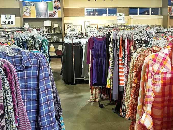 Women's clothing dominates the landscape with options ranging from casual weekend wear to surprisingly elegant pieces.