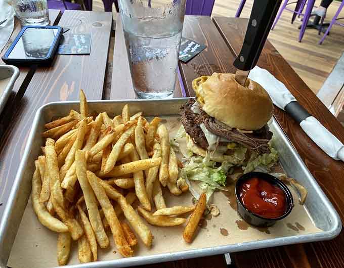 The Waylon brings double patties and serious attitude, named perfectly for a burger that doesn't play around.