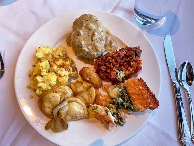 A brunch spread this generous deserves its own zip code and possibly a standing ovation.