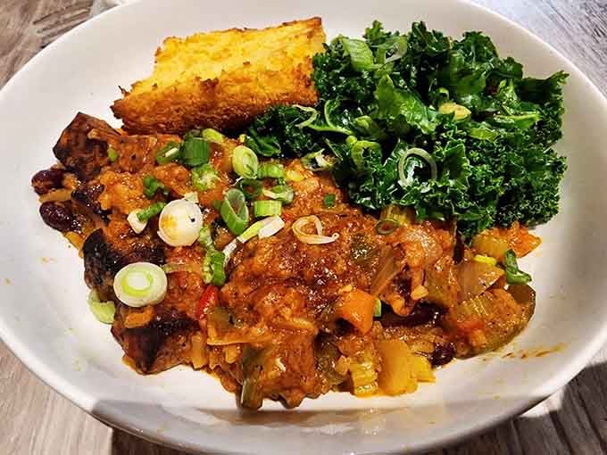 This jambalaya brings Louisiana heat to Wisconsin winters, with layers of flavor that prove vegetables can absolutely bring the drama.