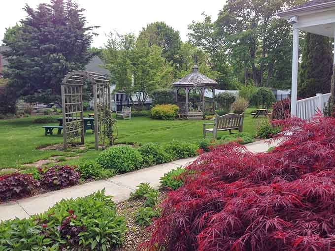 Peaceful gardens offer quiet corners where you can actually hear yourself think, a rare luxury these days.