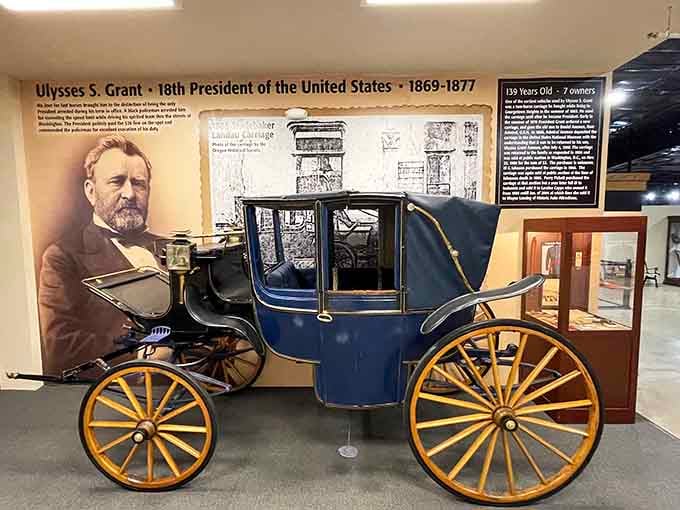 President Grant's 1865 carriage proves that luxury transportation predates the combustion engine by quite a few years.