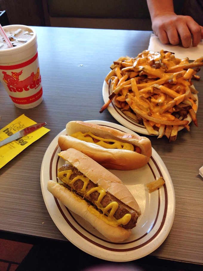 Classic hot dogs with that perfect snap, proving simplicity never goes out of style when done right.