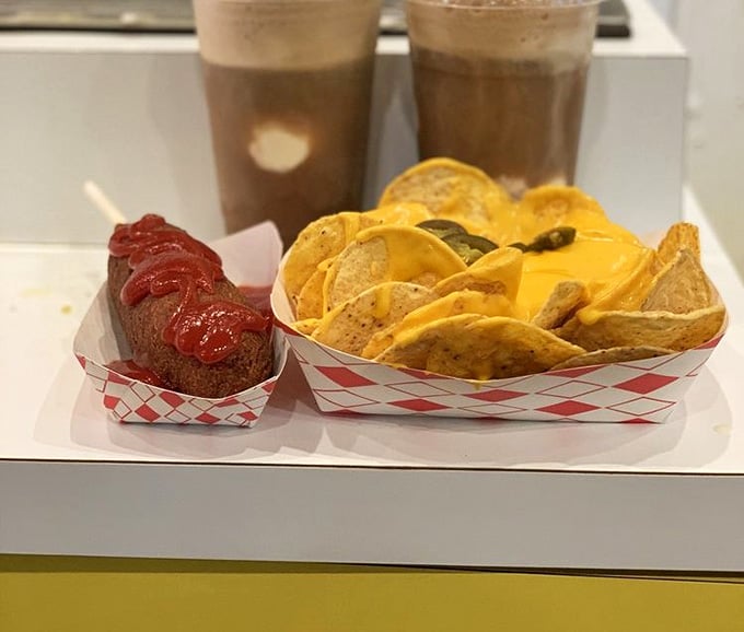 Corn dog meets nachos in this glorious combination that makes every day feel like a celebration.