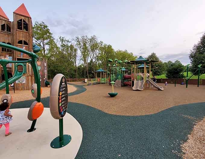 Separate play areas mean toddlers and bigger kids each get their kingdom without territorial disputes.