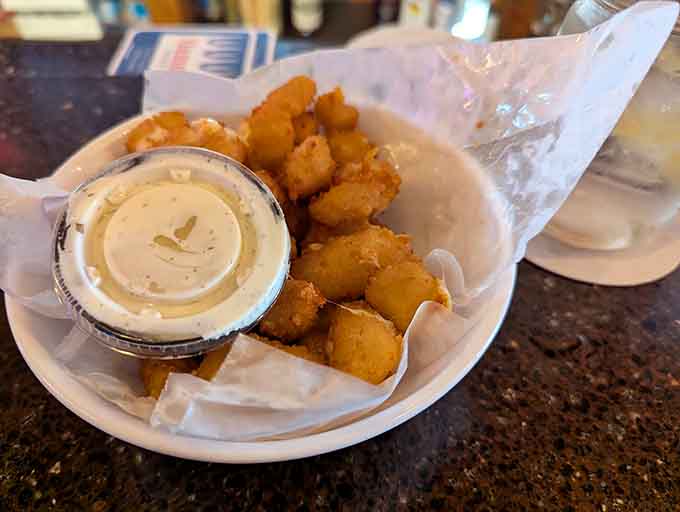Golden fried cheese curds that prove Wisconsin isn't the only state that knows what to do with dairy.