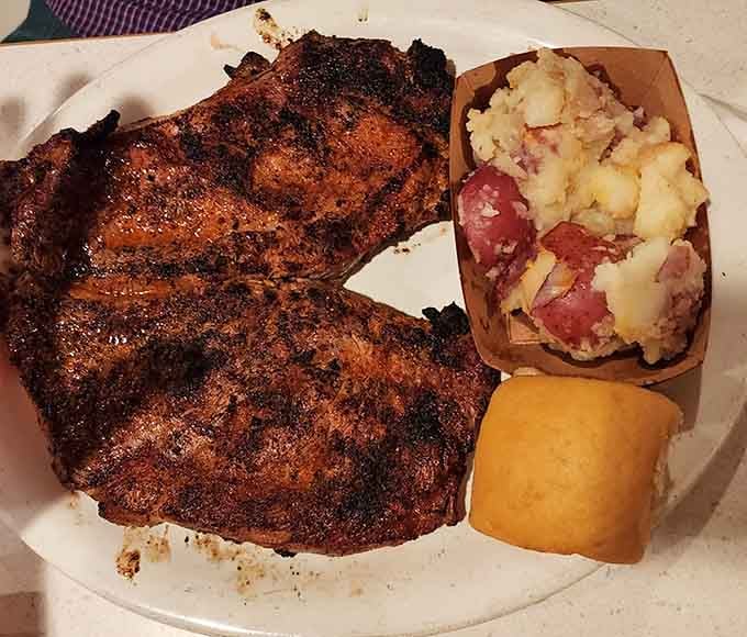 Two butterfly-cut ribeyes proving that sometimes the best things in life come in pairs, especially when they're this gorgeous.