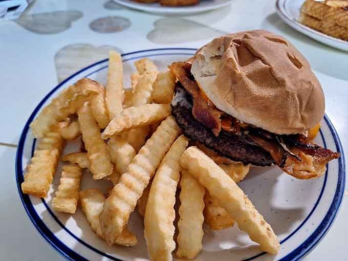 That bacon cheeseburger with crinkle-cut fries is calling your name louder than your doctor's dietary recommendations.