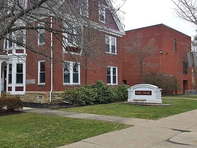 Ross Library stands as proof that some towns still build temples to knowledge instead of another chain drugstore.