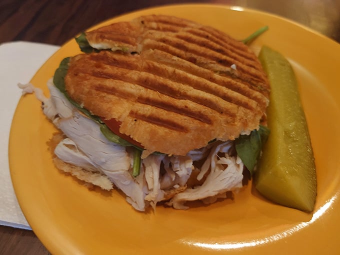 Pressed panini perfection with layers of turkey that would make any sandwich artist weep tears of pure joy.