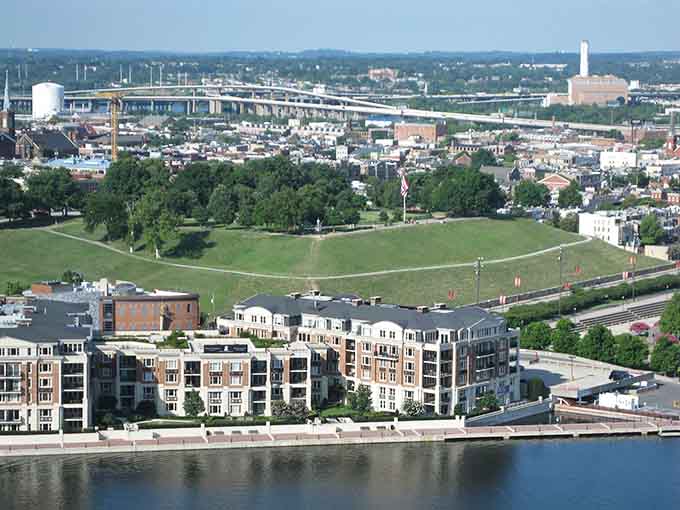 Federal Hill offers views that make you forget about your parking meter expiring downtown.