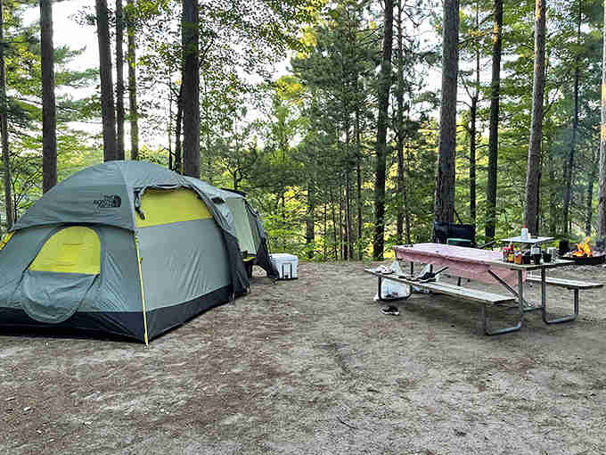 Your tent becomes a front-row seat to nature's greatest show, and the ticket price is wonderfully reasonable.