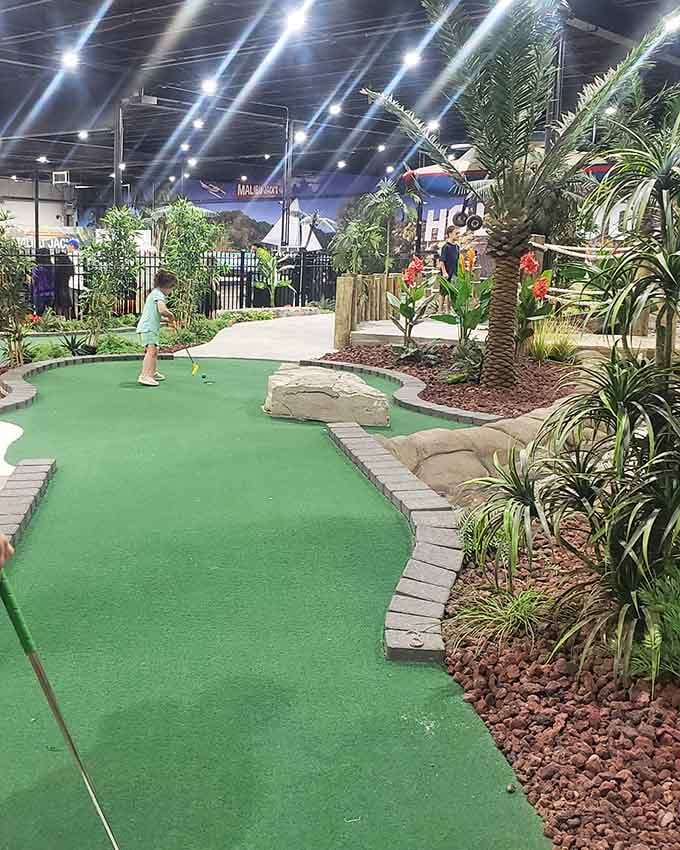 Mini golf with actual landscaping and tropical vibes, because putting is always better when surrounded by fake palm trees and real fun.