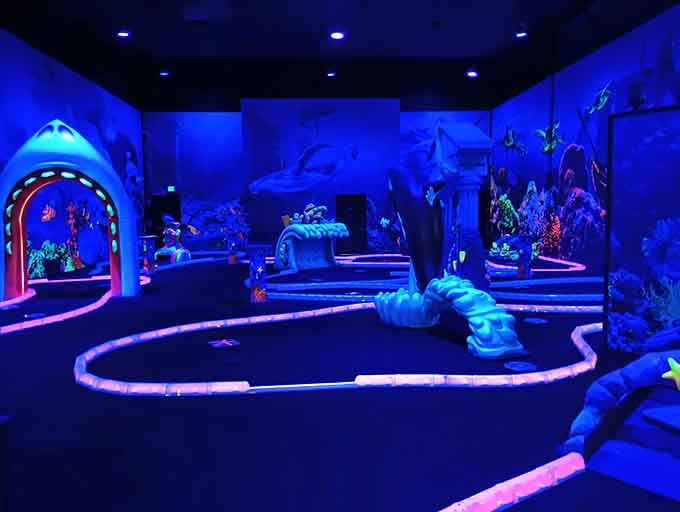 An underwater-themed golf course where the only thing you'll sink is putts, not your dignity.