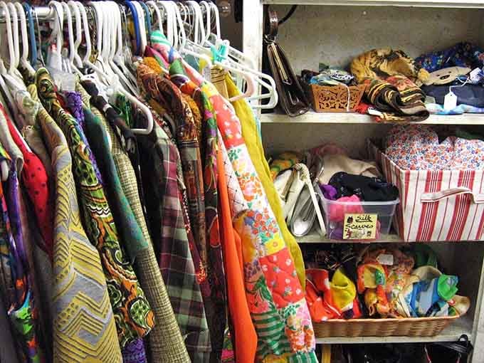 Vintage fabrics in patterns so bold they make modern fashion look like it's playing it safe.