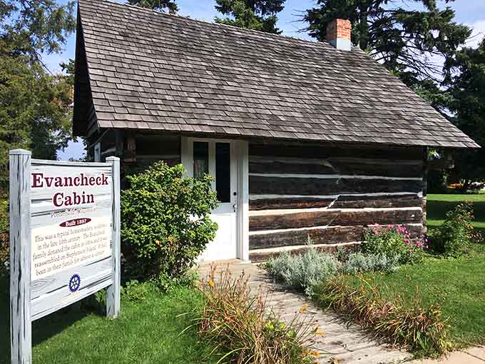 The Evancheck Cabin represents frontier living back when "roughing it" meant something more serious than weak WiFi signals.
