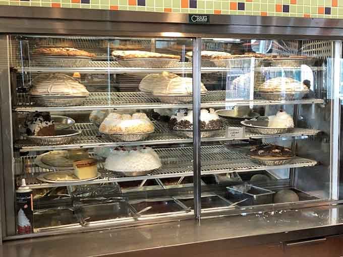 The pie case of dreams, where every slice is a commitment and regret simply doesn't exist.