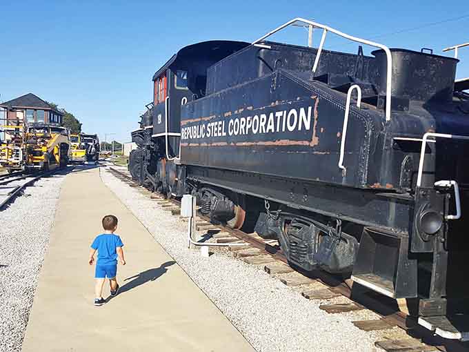 When even the littlest visitors are mesmerized by massive locomotives, you know you've found something truly special.