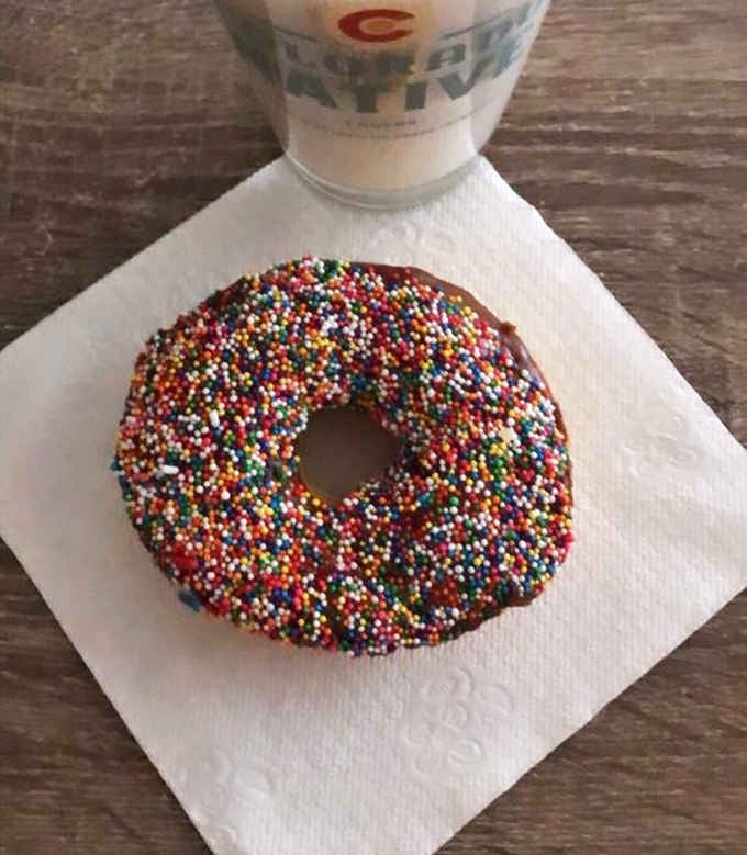 When sprinkles cover every square inch of chocolate frosting, you know someone in the kitchen really understands excess done right.