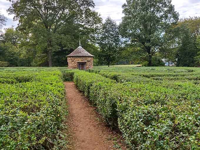 Walk the winding path where utopian dreamers once pondered life's biggest questions and smallest details.