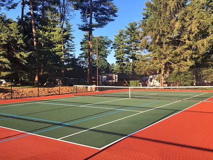 Tennis courts so well-maintained, you might actually feel motivated to play instead of just talking about it.