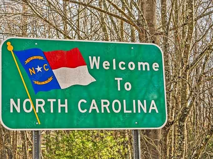 Even the trees seem friendlier on this side of the border, standing guard over your homecoming celebration.