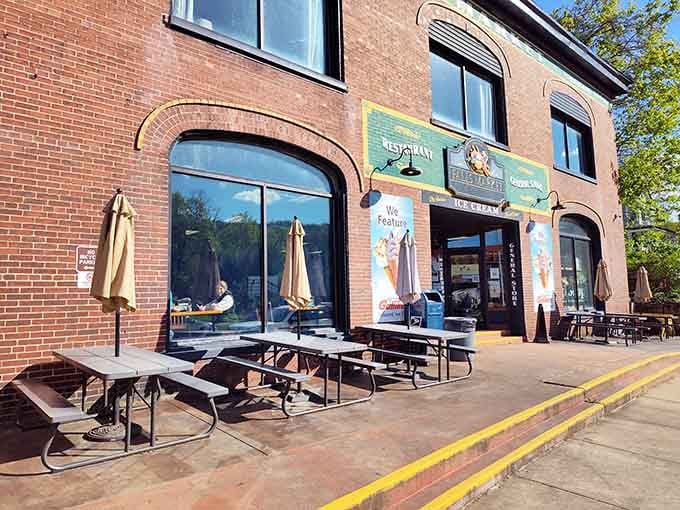 The Falls Market stands ready to refuel hungry adventurers with sandwiches substantial enough to justify that morning hike.