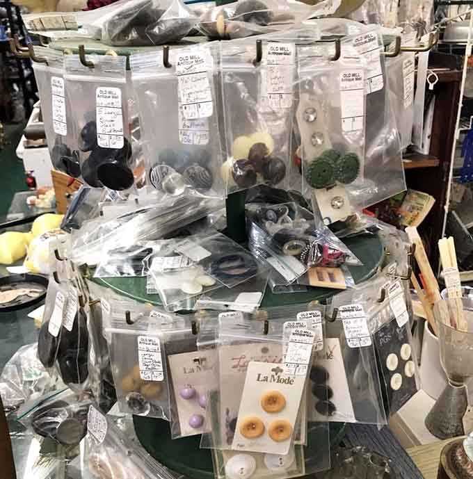 Buttons organized like tiny treasures, proving that even the smallest details deserve their moment to shine beautifully.