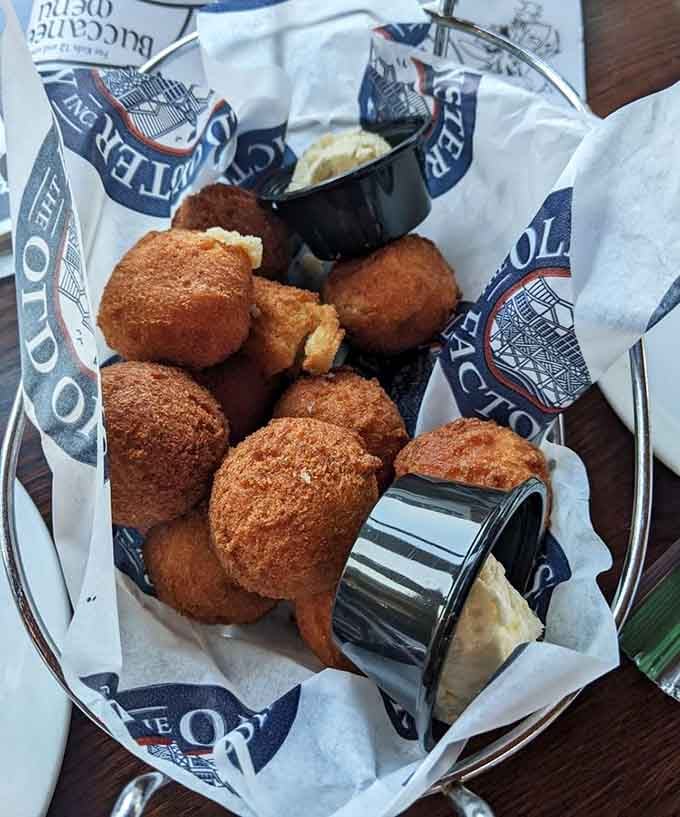 These golden hush puppies are basically Southern comfort in spherical form, crispy outside and tender within.