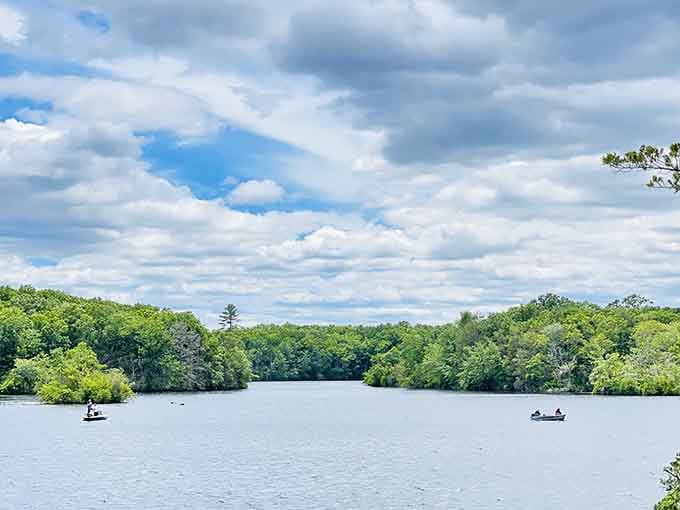Peaceful waters and perfect skies create the kind of fishing conditions that make even non-anglers want to cast a line.