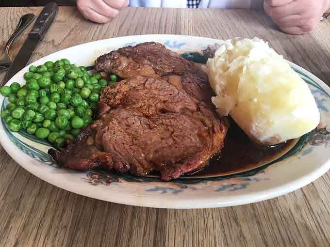 This perfectly marbled prime cut proves that sometimes the simplest presentation lets the quality speak loudest and clearest.