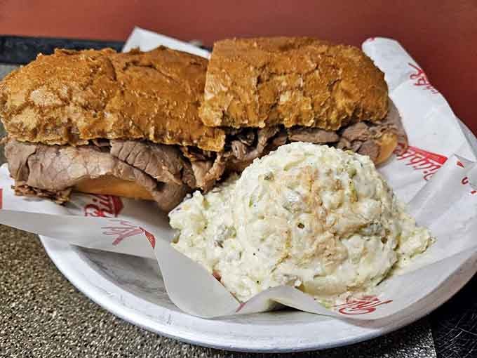 When your sandwich needs a potato salad companion, you know you're doing lunch right in Los Angeles.