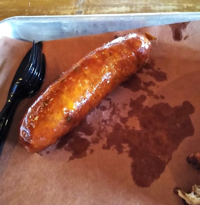 That jalape&ntilde;o cheddar sausage has a sheen that suggests juiciness levels approaching dangerous, in the best possible way.