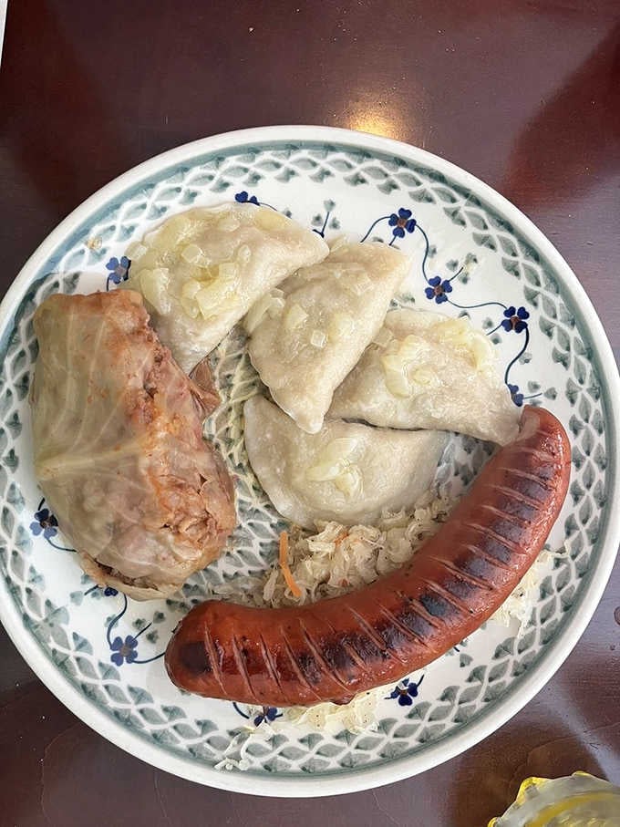 This sampler platter is basically a greatest hits album of Polish cuisine, all on one glorious plate.